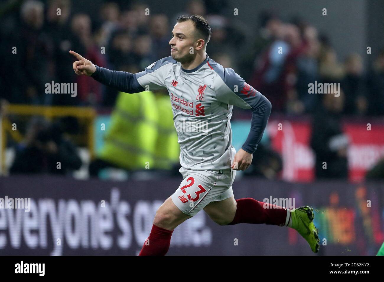 Liverpool's Xherdan Shaqiri celebrates his goal Stock Photo - Alamy