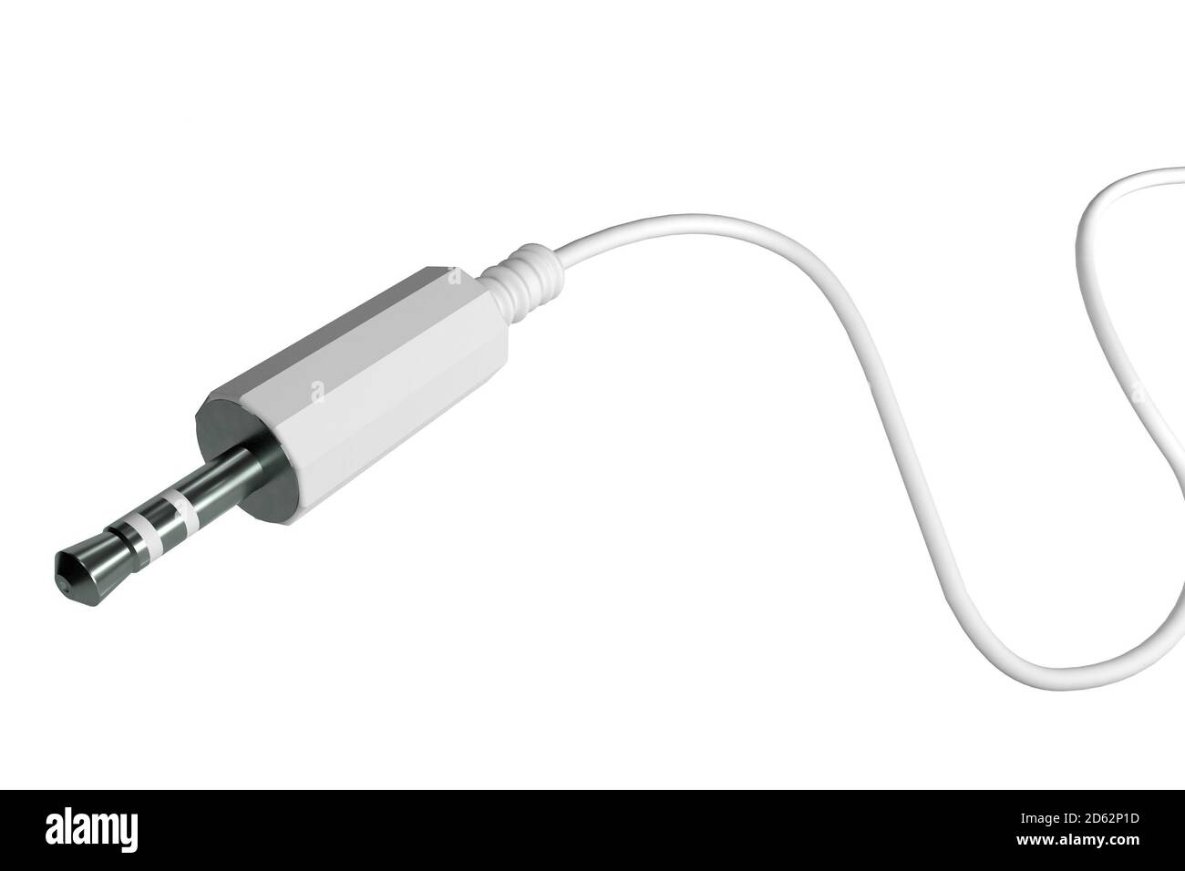 Mini Jack Plug on the white Stock Photo - Alamy