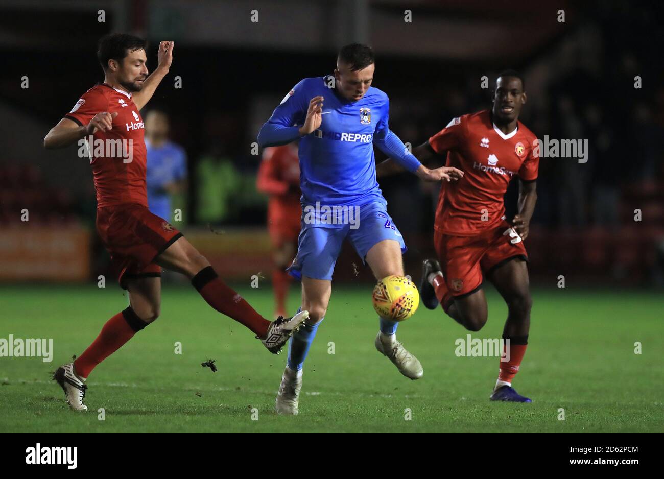 Coventry City's Jordan Shipley (centre) in battle Stock Photo - Alamy