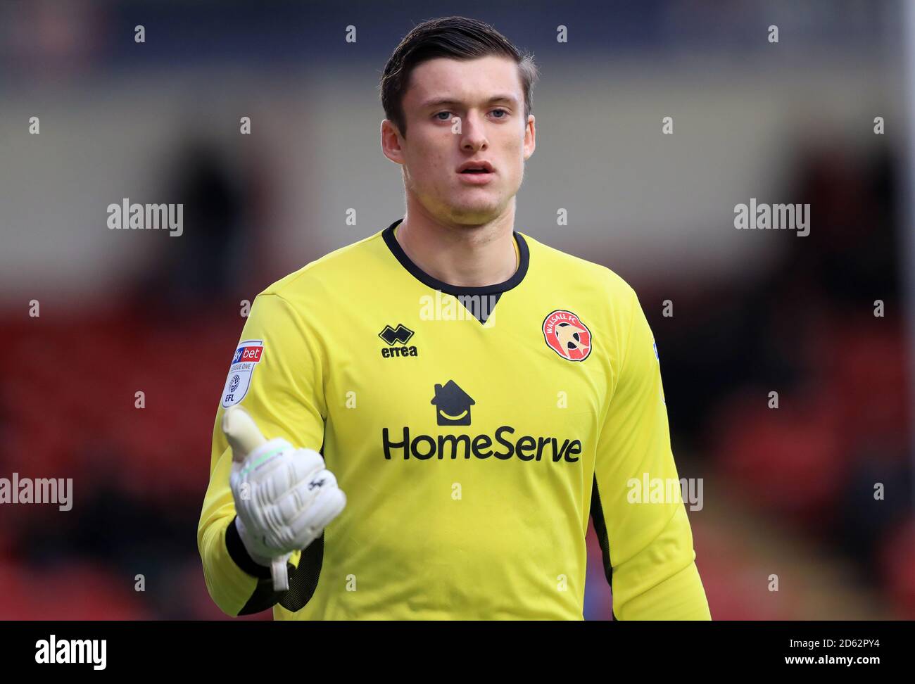Walsall goalkeeper Liam Roberts Stock Photo - Alamy