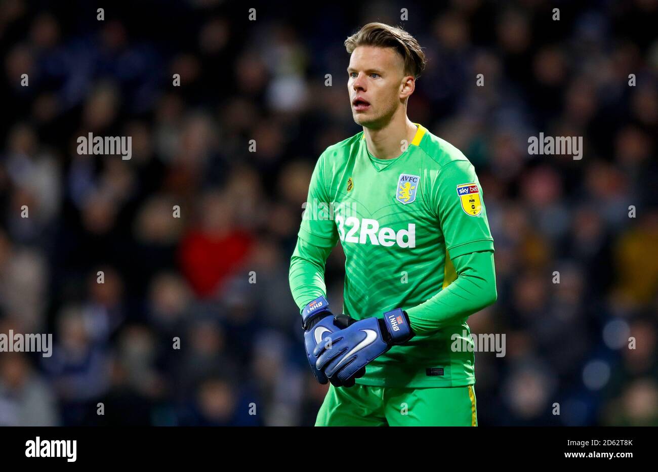 Aston Villa goalkeeper Orjan Nyland Stock Photo - Alamy