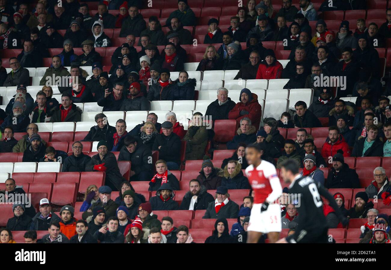 Empty seats in the stands during the match Stock Photo - Alamy