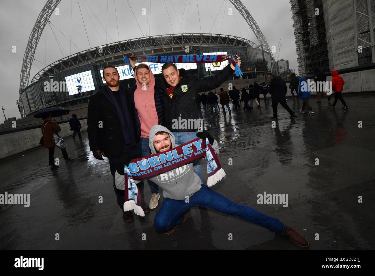 A general view of fans posing on Wembley Way Stock Photo - Alamy
