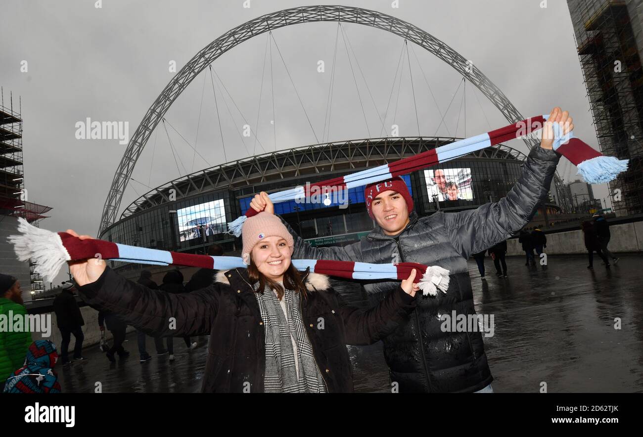 A general view of fans posing on Wembley Way Stock Photo - Alamy