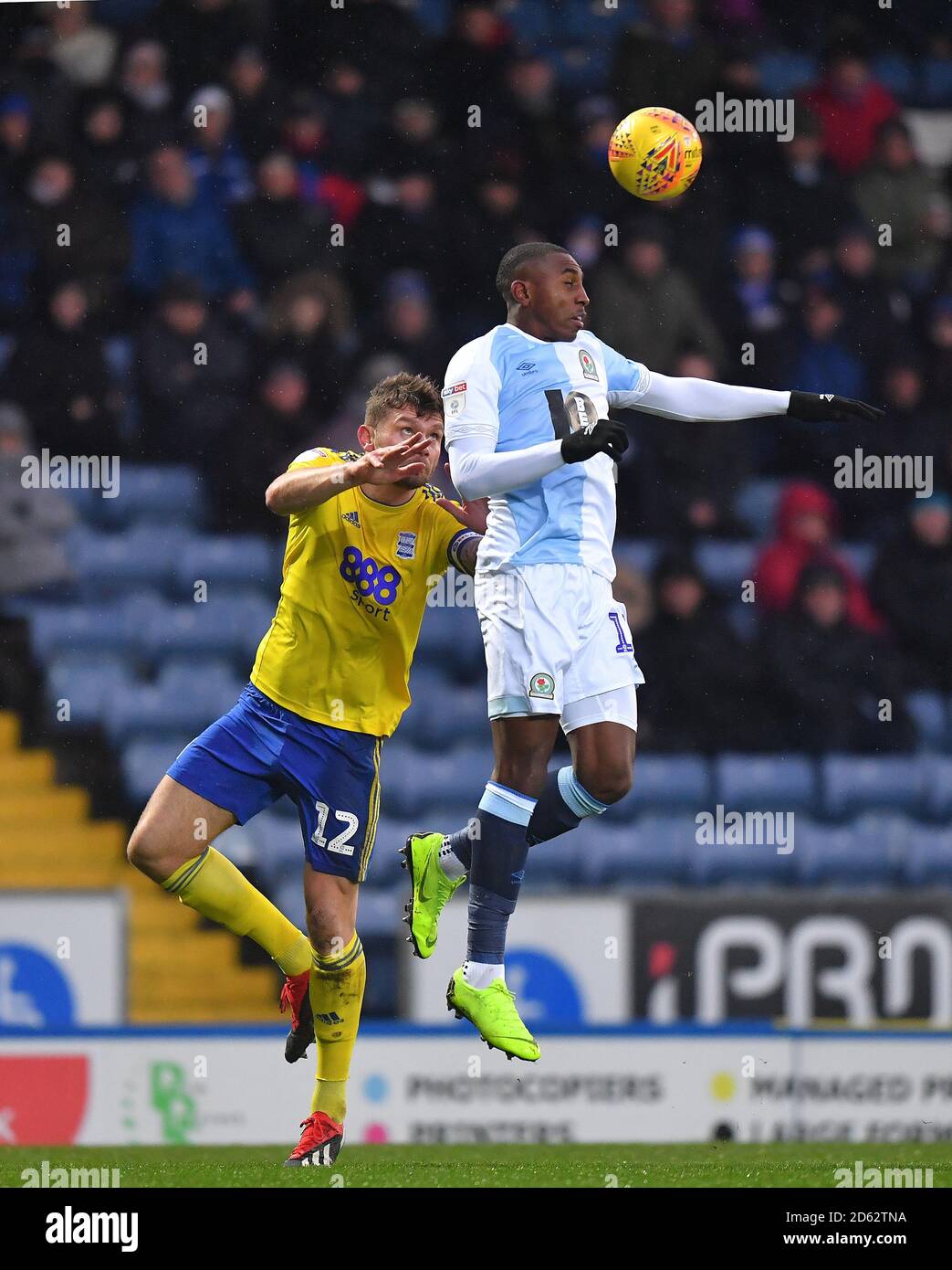 Birmingham City's Harlee Dean battles with Blackburn Rovers' Amari'i ...