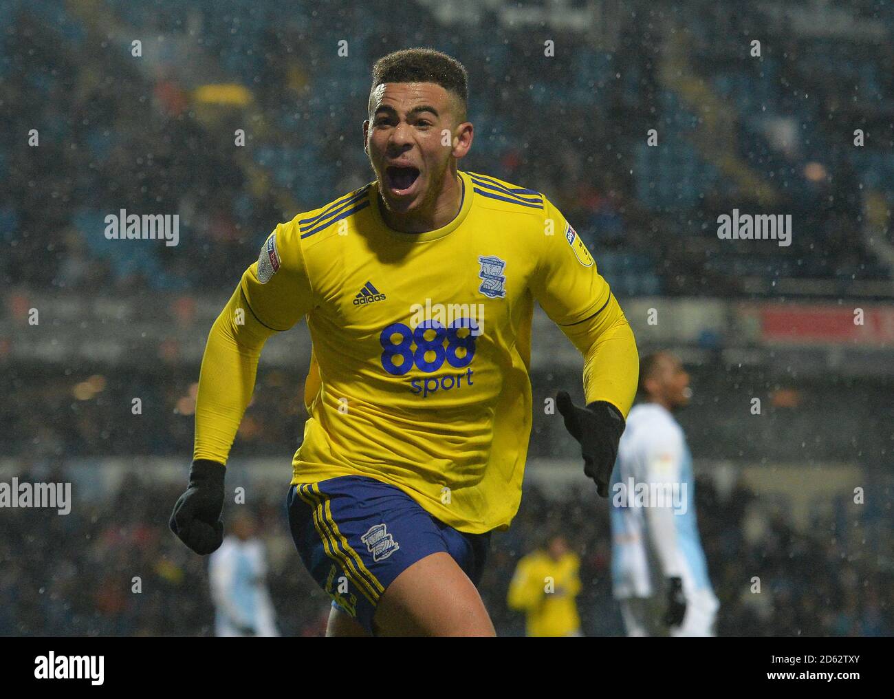 Birmingham citys che adams celebrates scoring hi-res stock photography ...