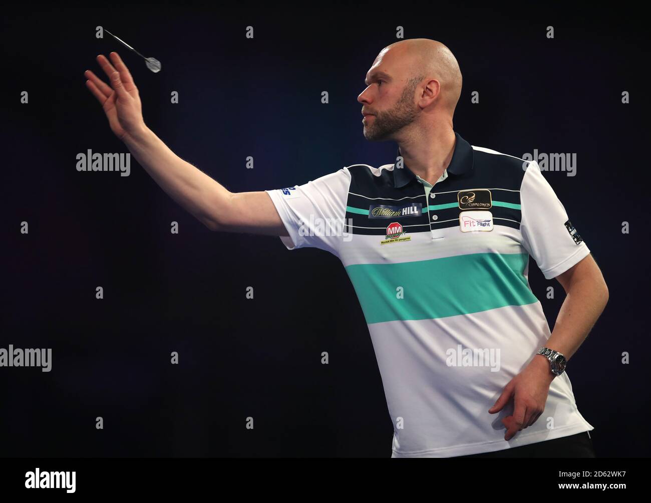 Daniel Larsson during day six of the William Hill World Darts ...
