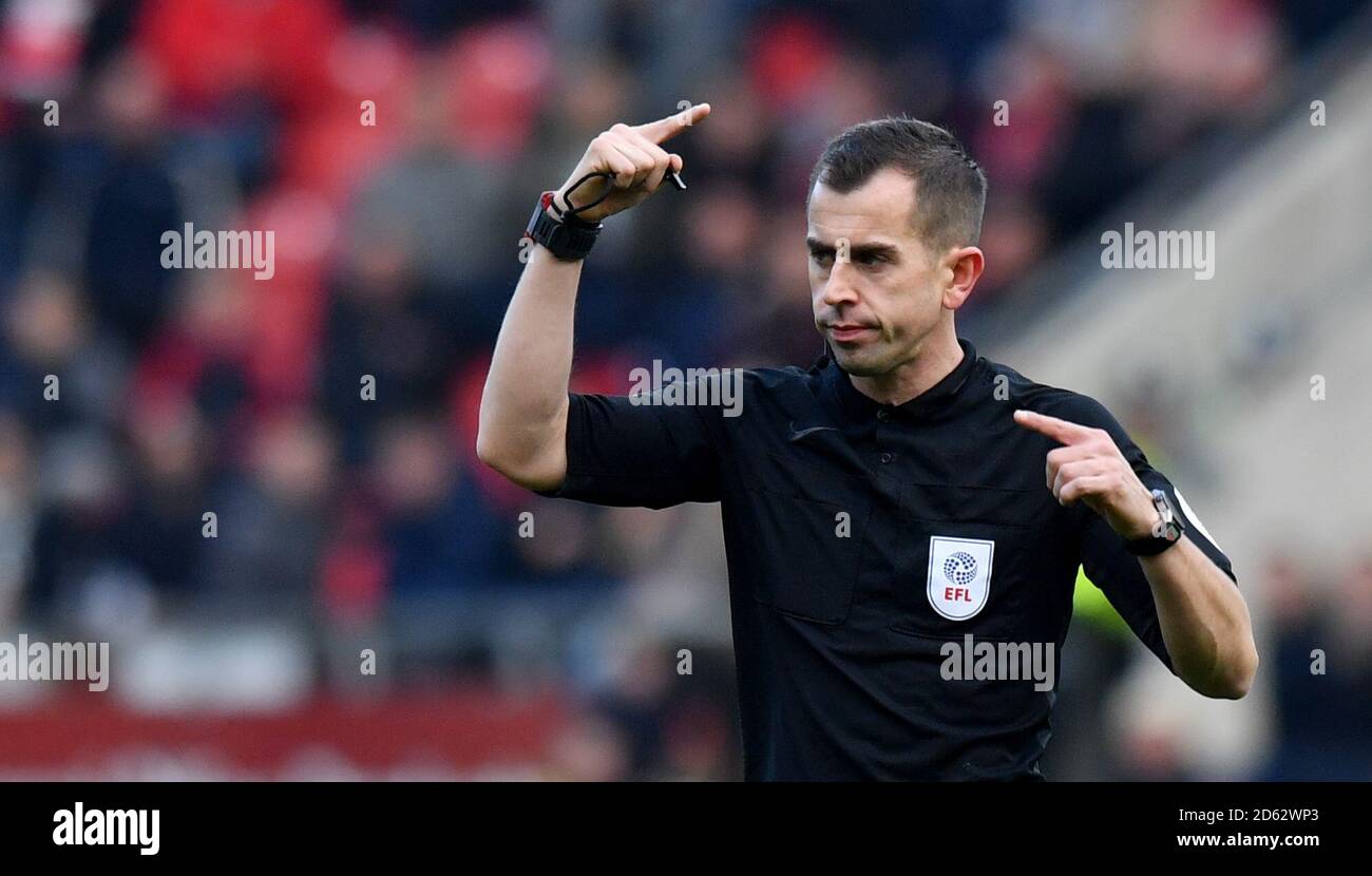 Match referee Peter Bankes Stock Photo - Alamy
