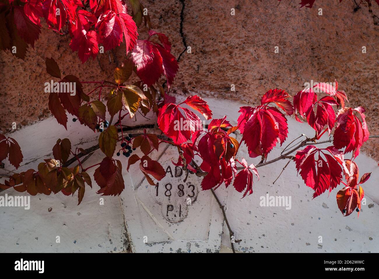 Windows red italian house hi-res stock photography and images - Alamy