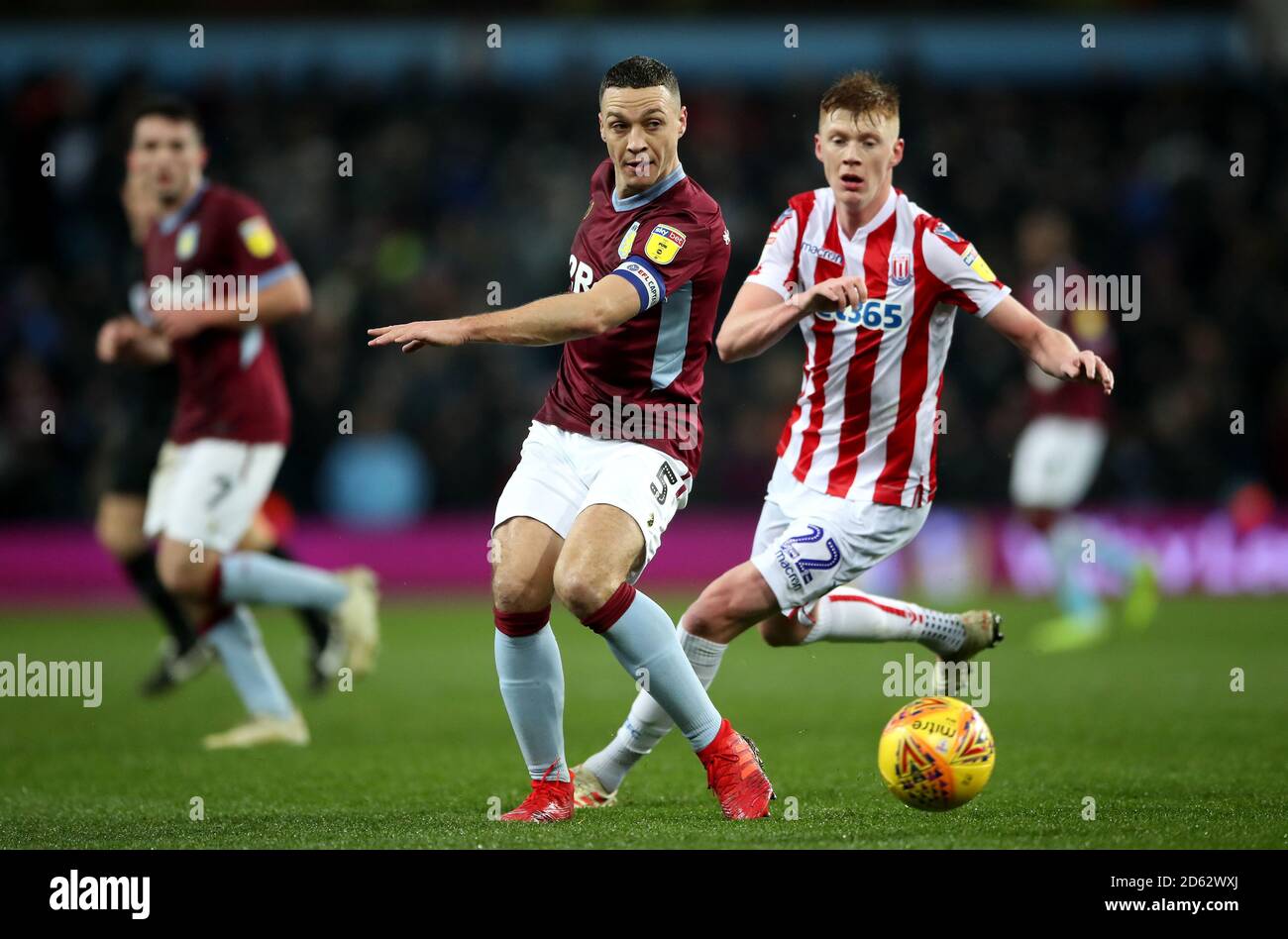 Aston Villa's James Chester Stock Photo - Alamy