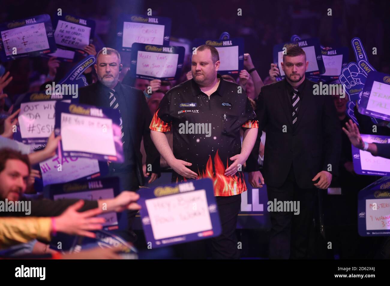 Ryan Joyce waits to walk on during day seven of the William Hill World ...