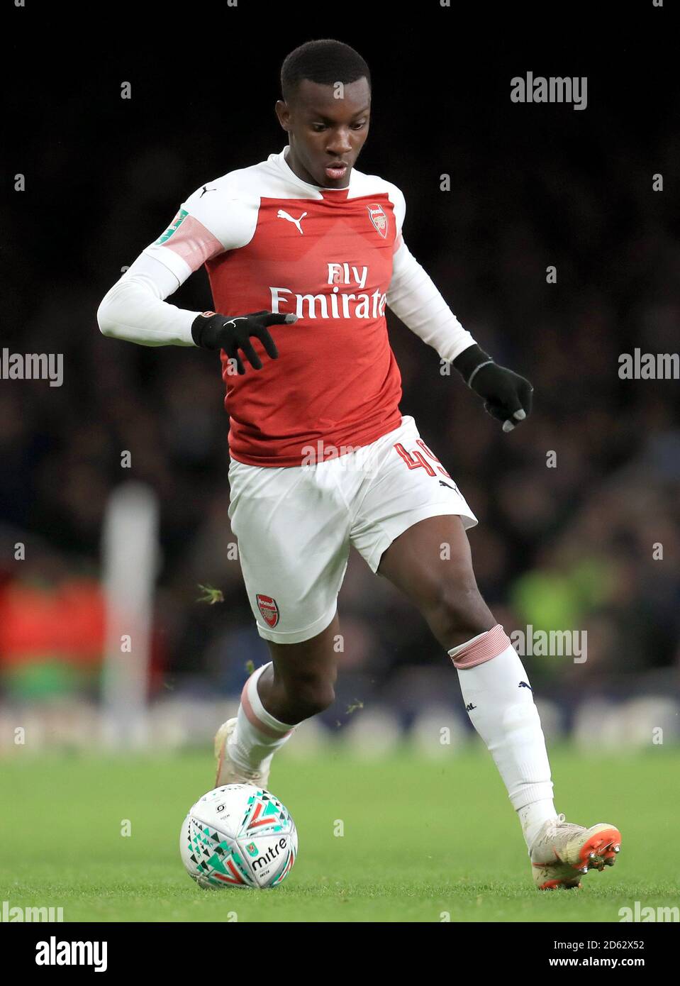 Arsenal's Eddie Nketiah in action Stock Photo - Alamy