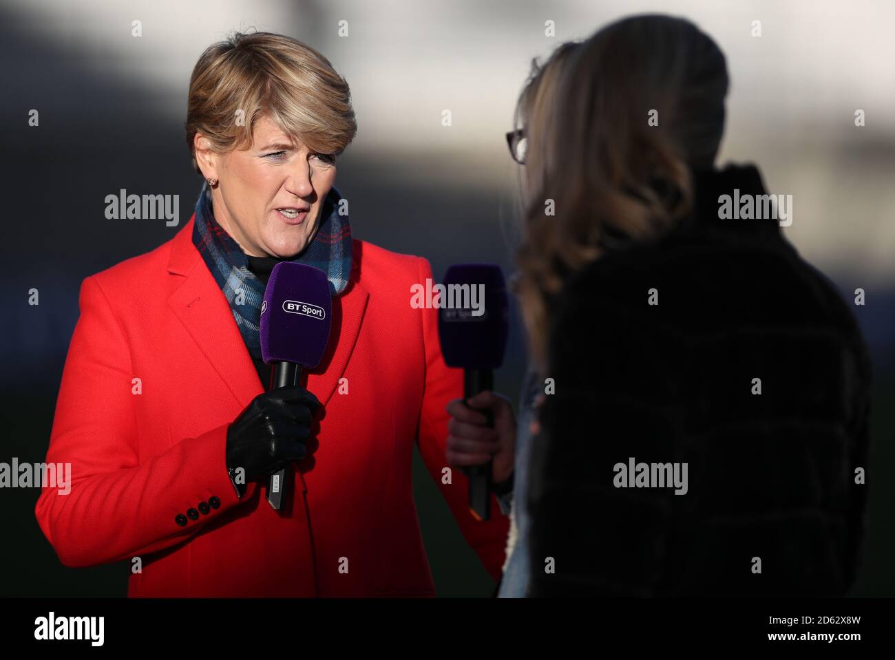 TV Presenter Clare Balding working for BT Sport Stock Photo - Alamy