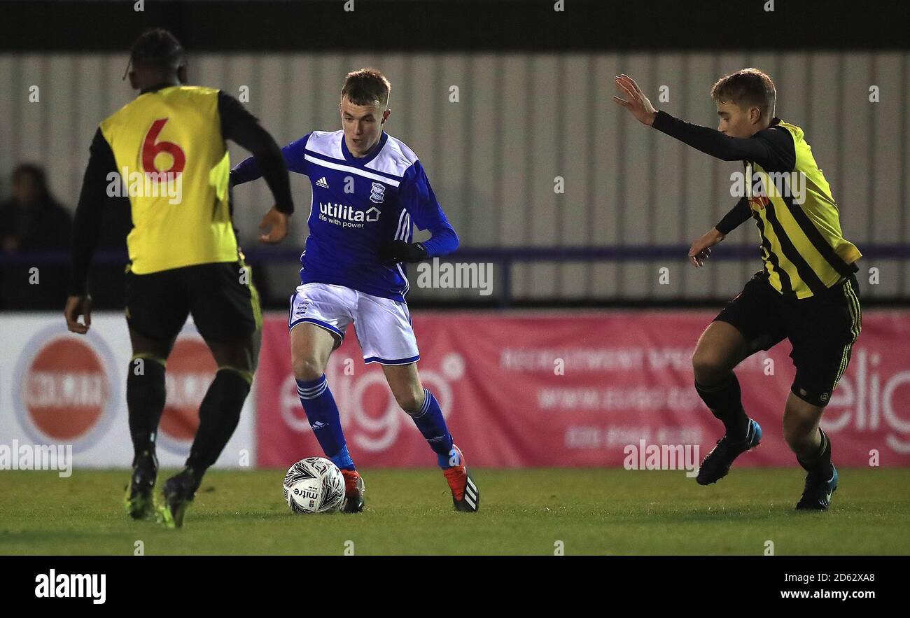 Birmingham City's Kyle Hurst (centre) in action Stock Photo - Alamy
