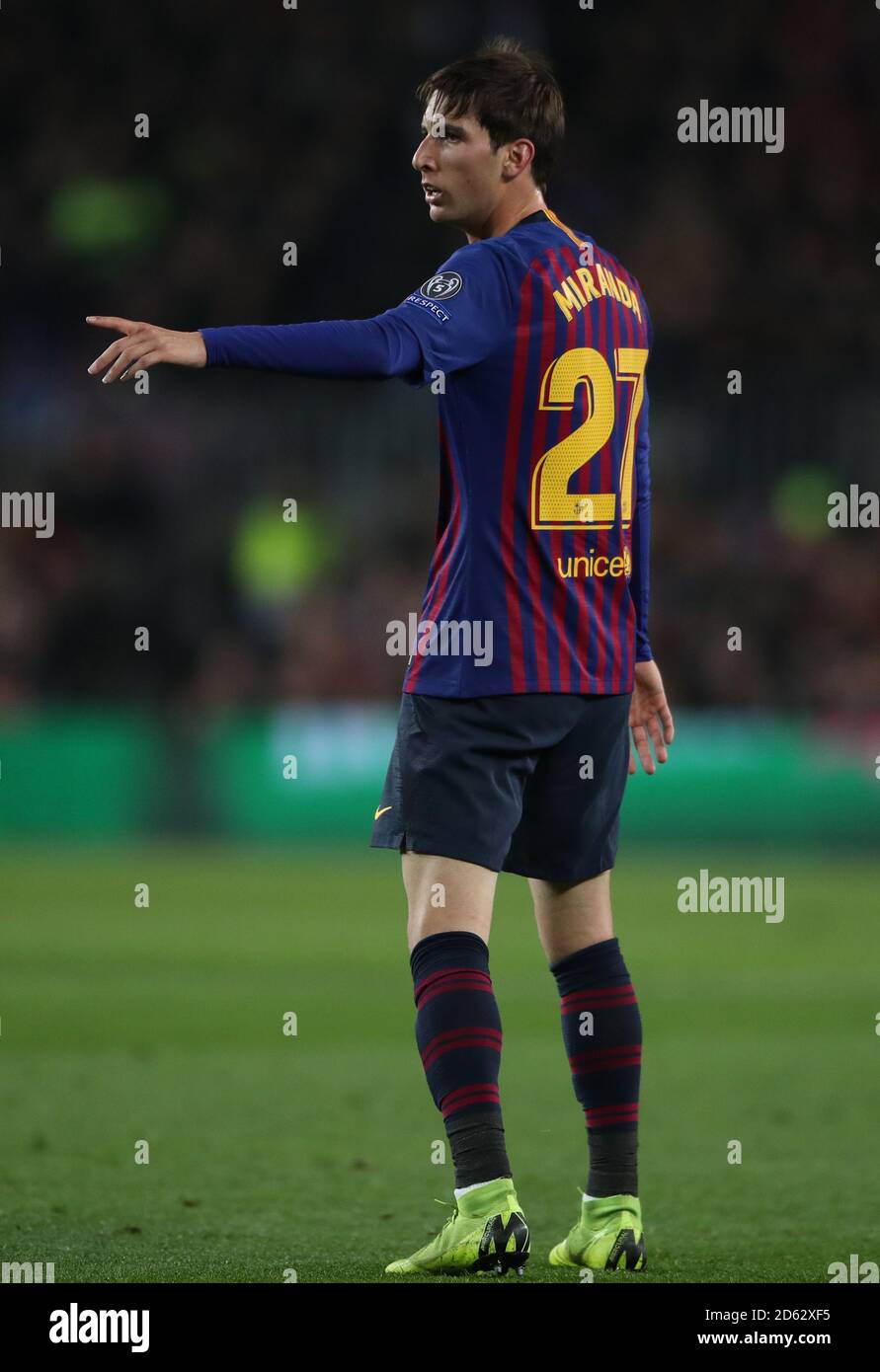 FC Barcelona's Juan Miranda Stock Photo - Alamy