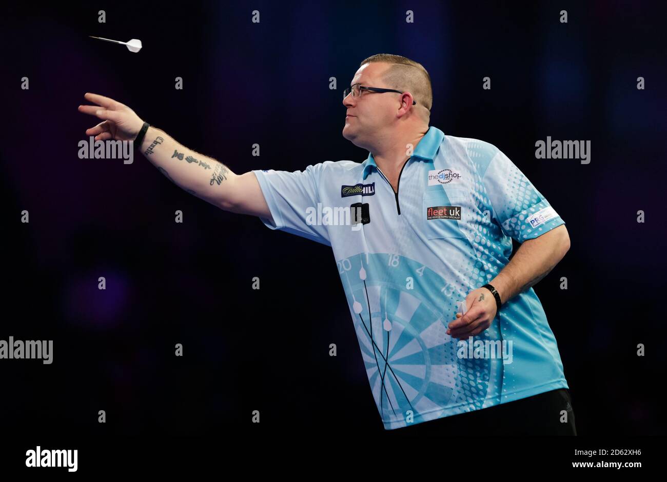 Steve West during his match against Richard North during day nine of ...