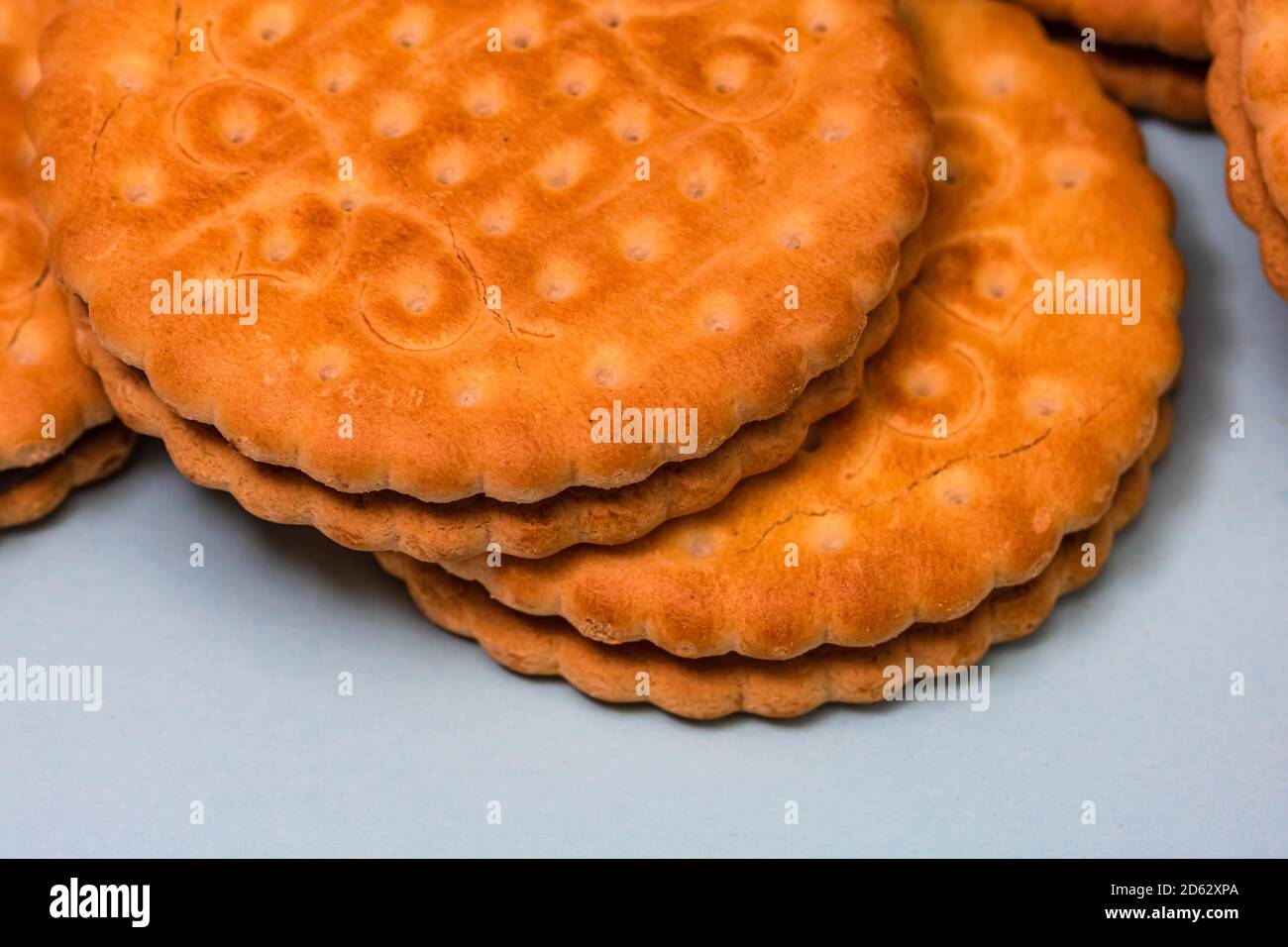 Round biscuits with chocolate cream, sandwich biscuits with chocolate ...