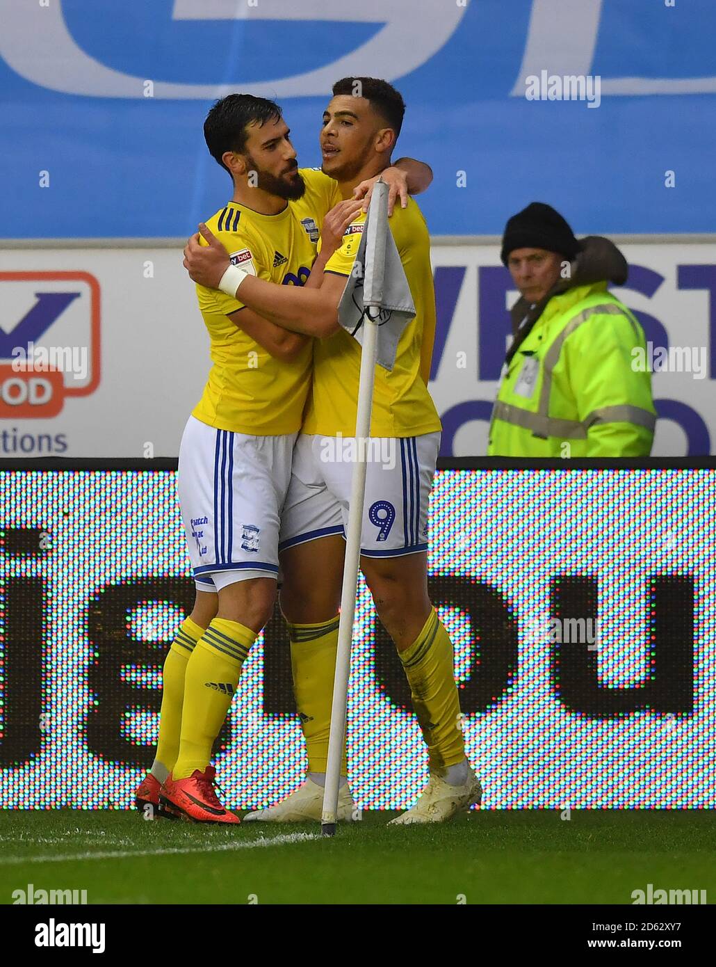Birmingham City's Che Adams celebrates scoring his team's opening goal ...