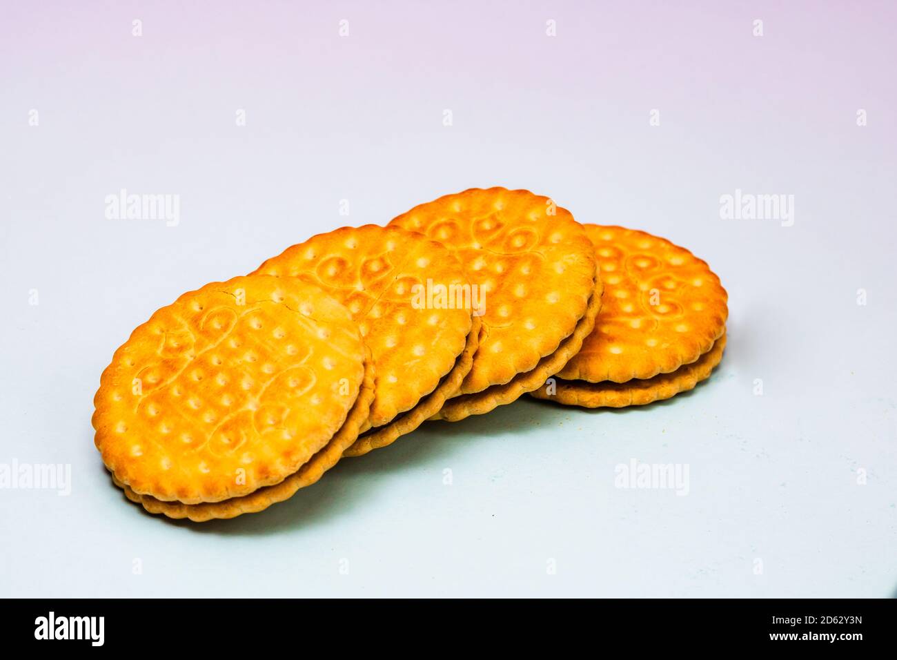 Round biscuits with chocolate cream, sandwich biscuits with chocolate ...
