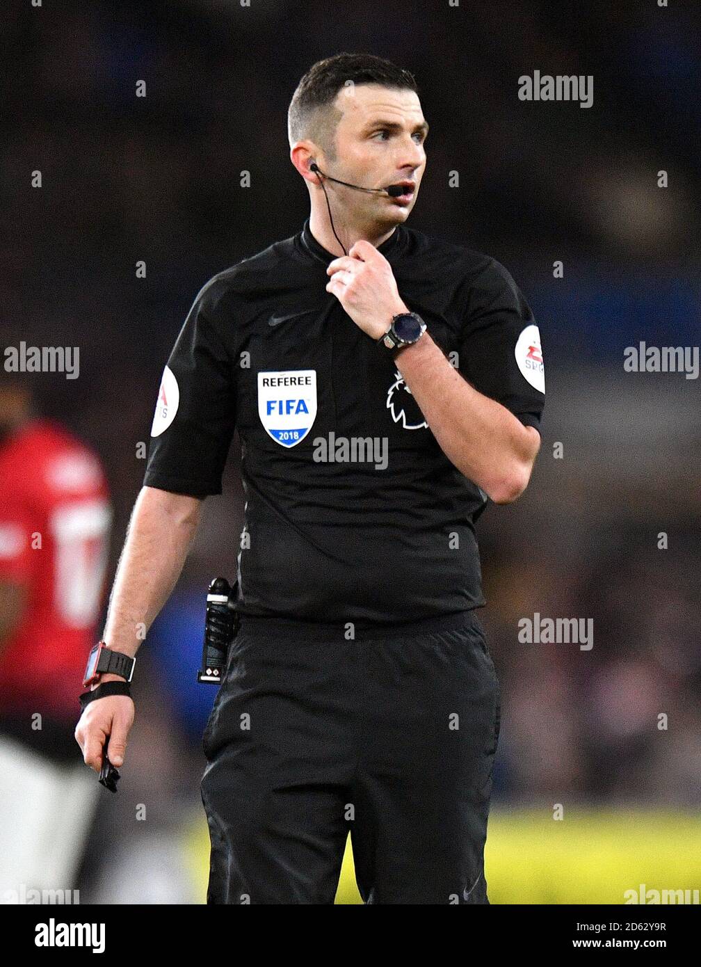 Referee Michael Oliver Stock Photo - Alamy