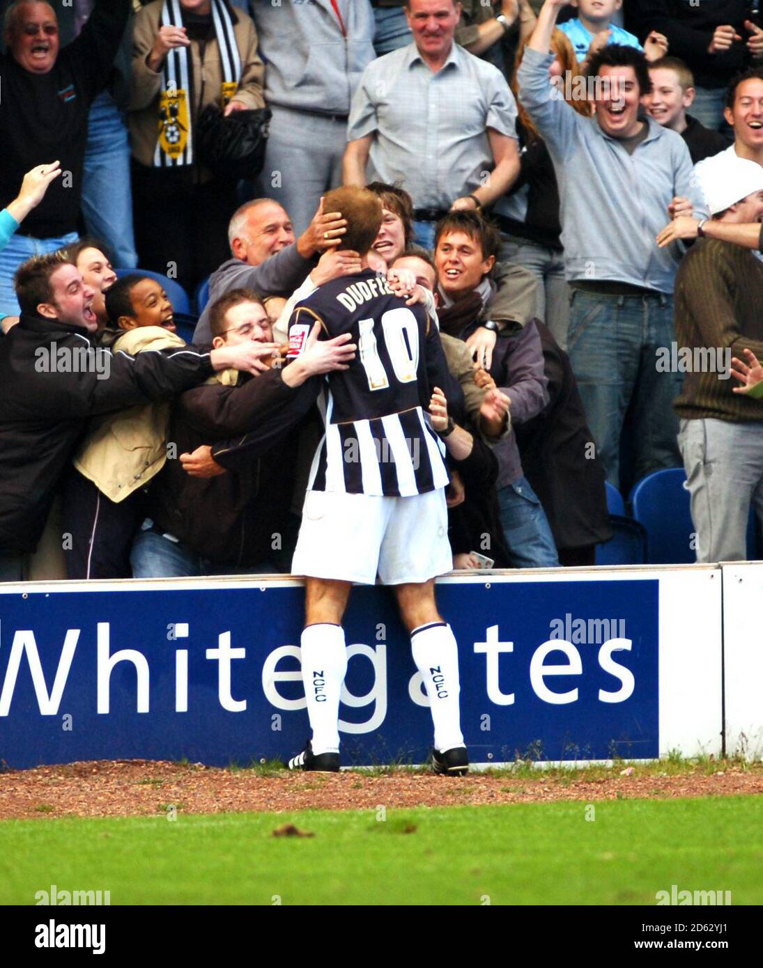 Notts County's Lawrie Dudfield celebrates his goal Stock Photo - Alamy