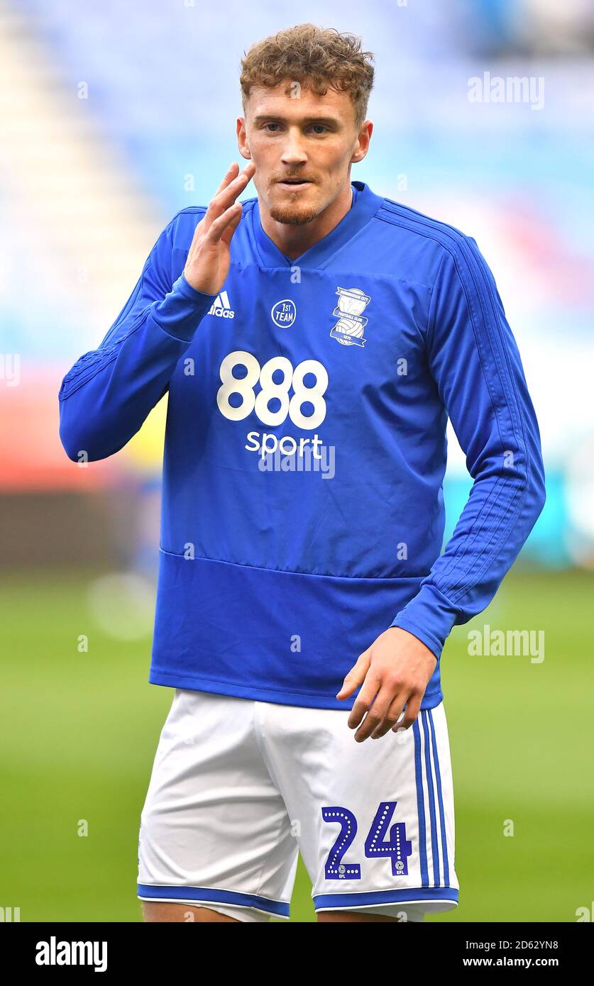 Birmingham City's Dan Scarr warming up before the game Stock Photo - Alamy