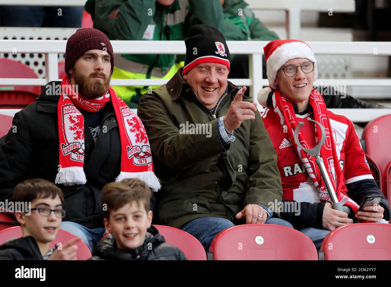 Middlesbrough fans in the stands prior to the match Stock Photo - Alamy