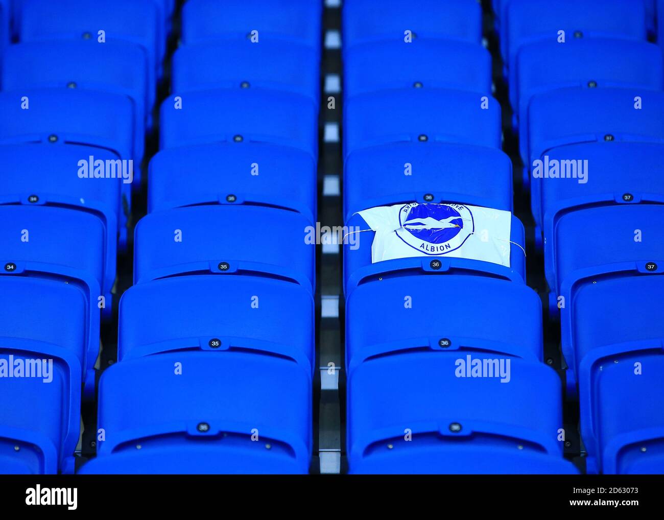 A general view of The Amex Stadium seats Stock Photo - Alamy