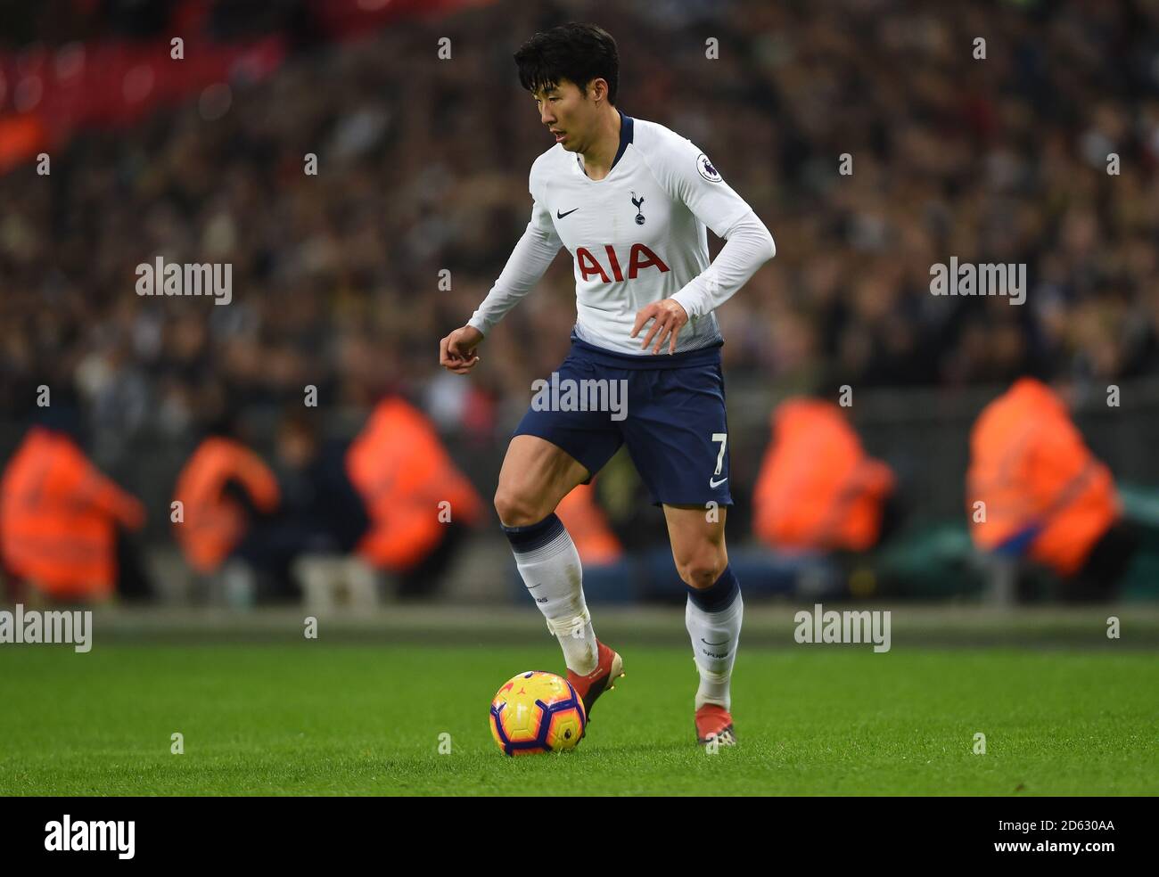 Tottenham Hotspur's Son Heung-min in action Stock Photo - Alamy