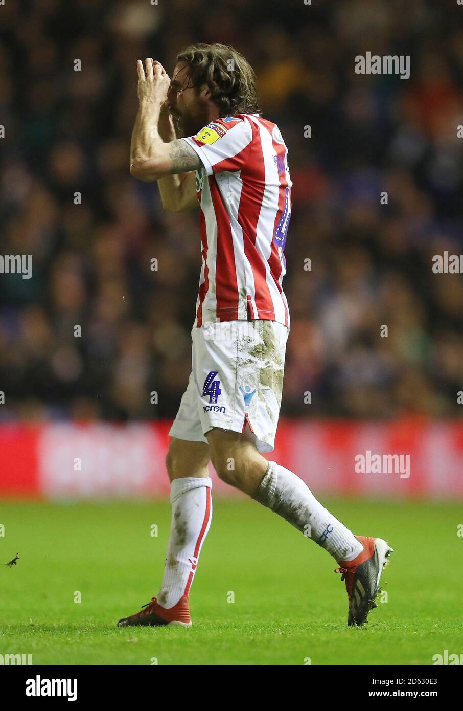 Stoke City's Joe Allen shows his frustration Stock Photo - Alamy