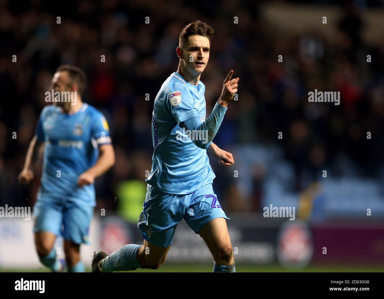 Coventry City's Tom Bayliss celebrates scoring against Charlton ...