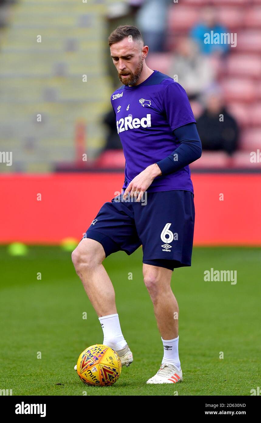 Derby County's Richard Keogh Stock Photo - Alamy