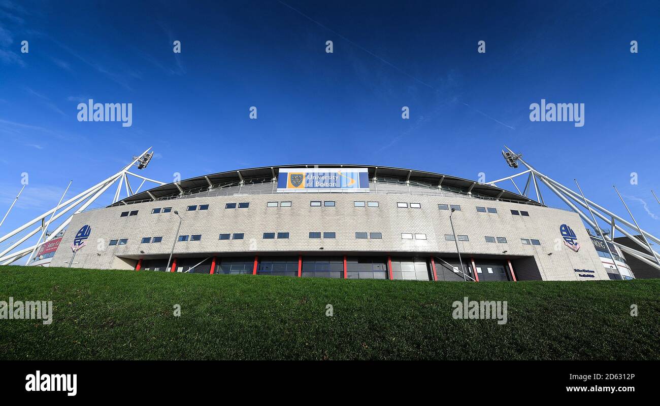 A general view of the University of Bolton Stadium, home of Bolton ...