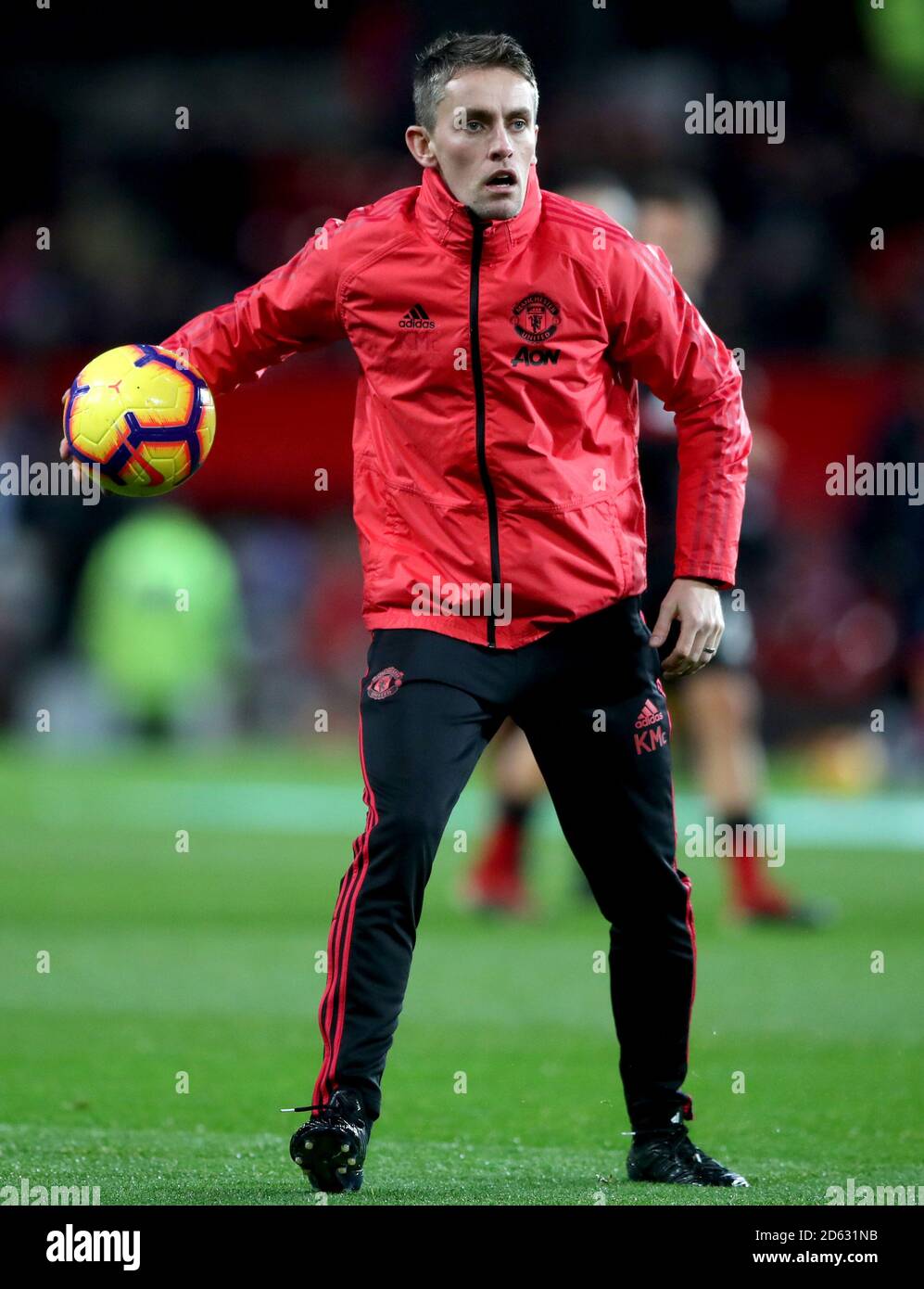 Manchester United Coaching Staff Kieran McKenna during the pre-match ...