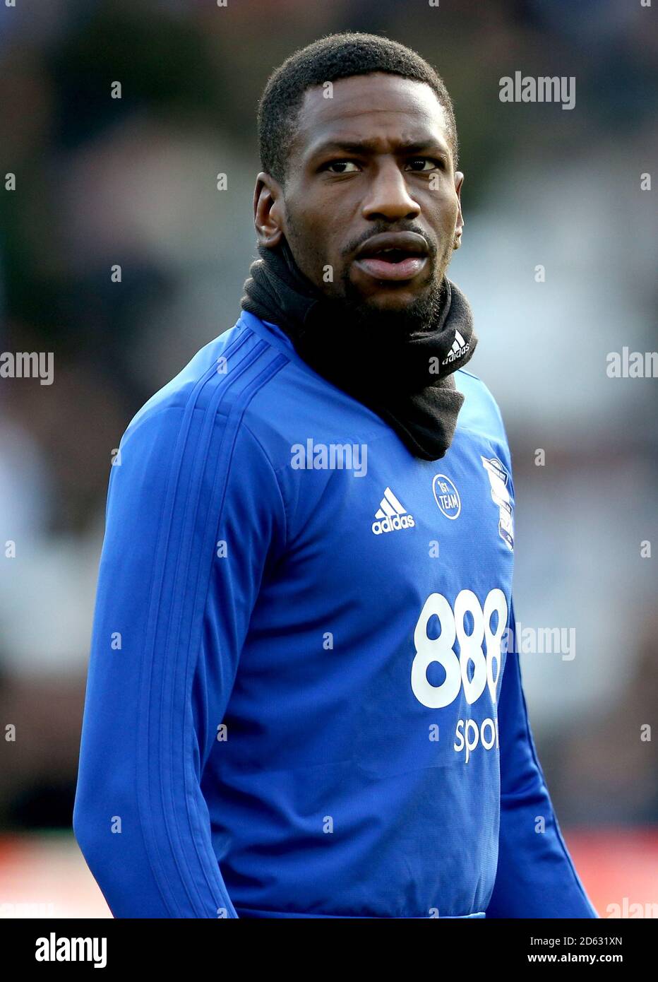 Birmingham City's Omar Bogle during the pre-match warm up before the ...