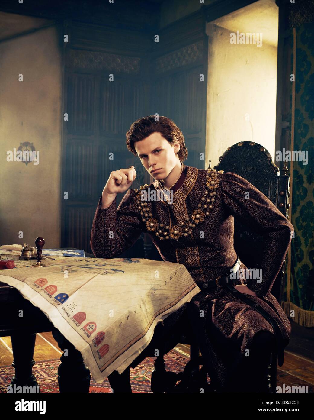 USA. Ruairi O'Connor in ©Starz! new series : The Spanish Princess ...