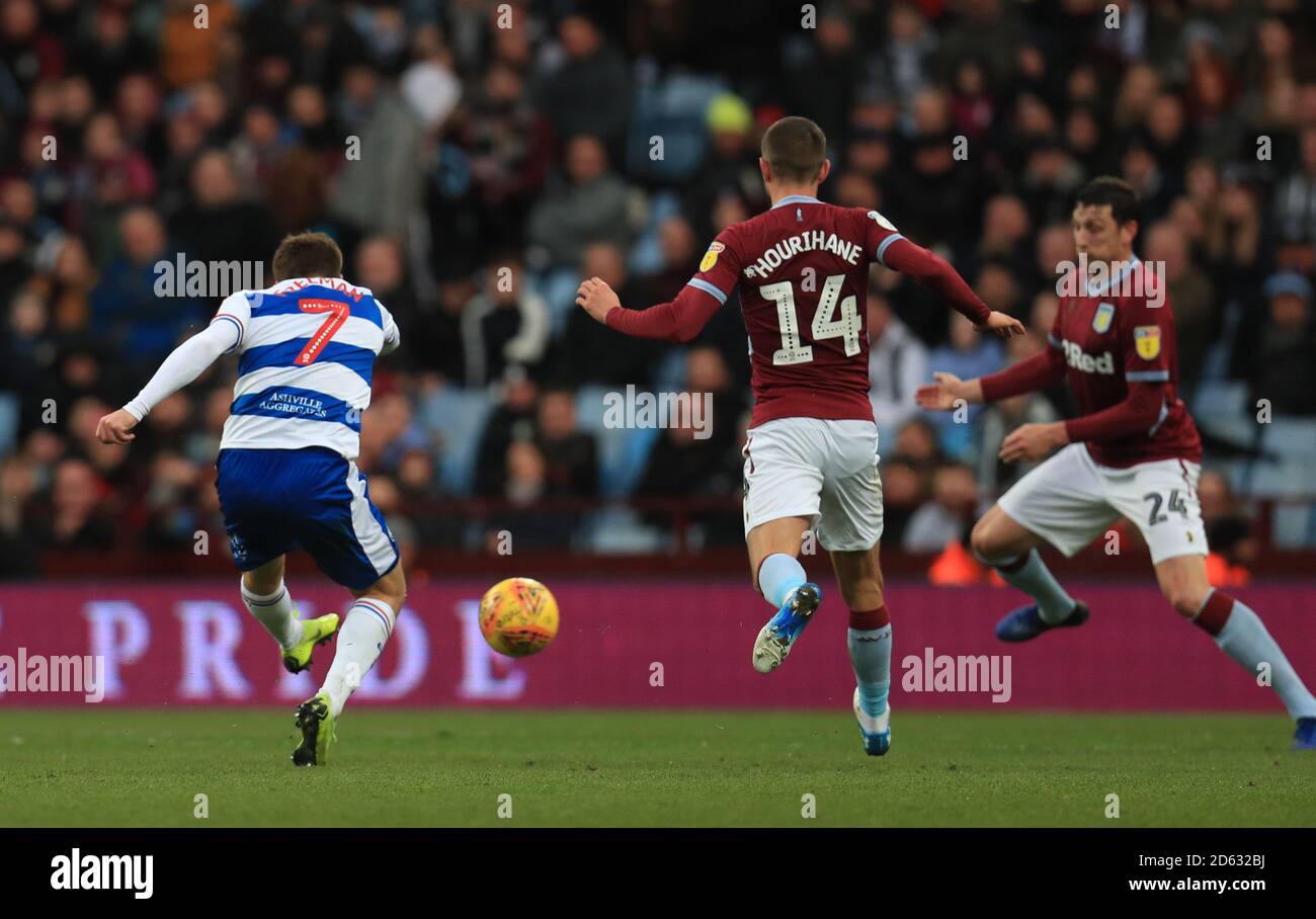 Queens Park Rangers' Luke Freeman scores their first goal Stock Photo ...