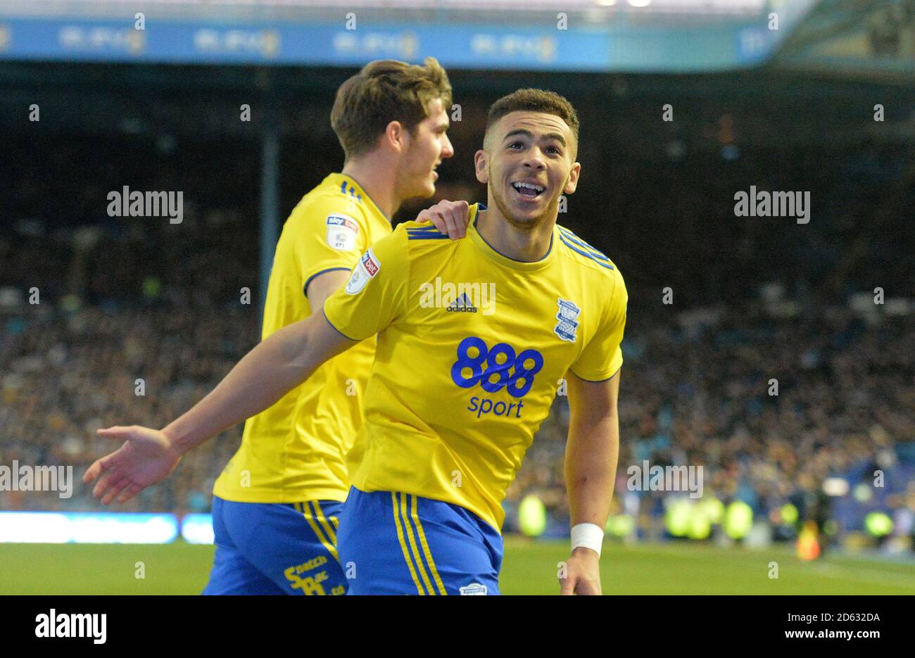 Birmingham City's Che Adams celebrates scoring his team's 1st goal ...