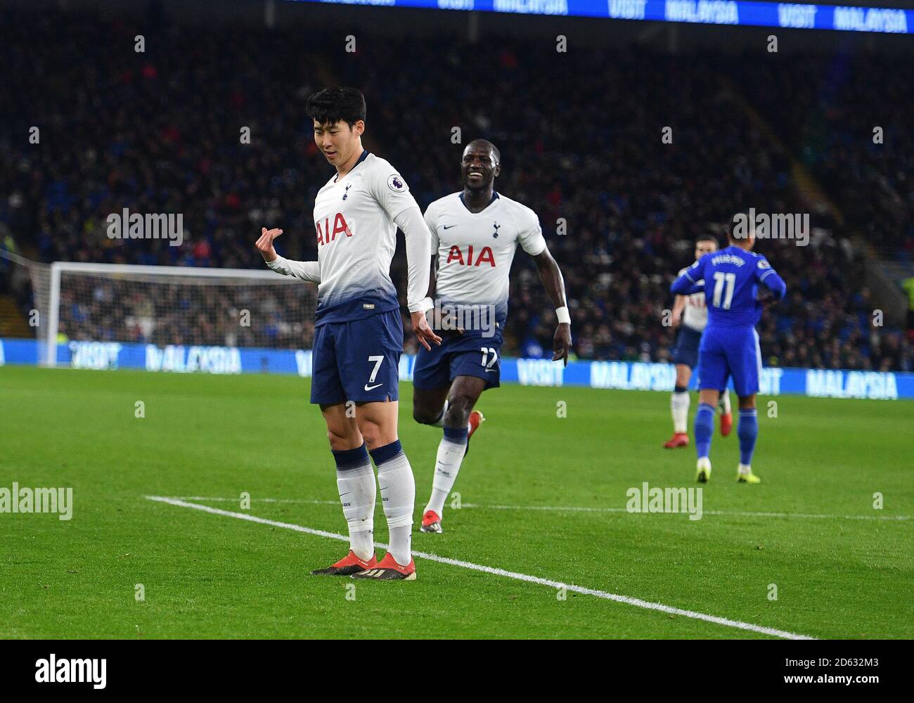 Tottenham Hotspur's Son Heung-Min celebrates his goal to make it 3-0 ...