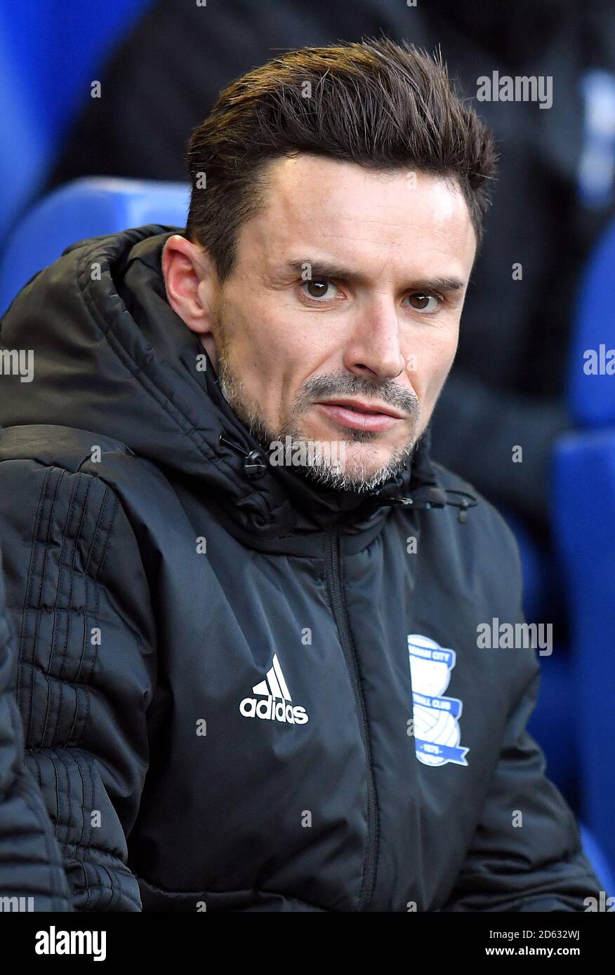 Birmingham City goalkeeper coach Darryl Flahavan prior to kick-off ...