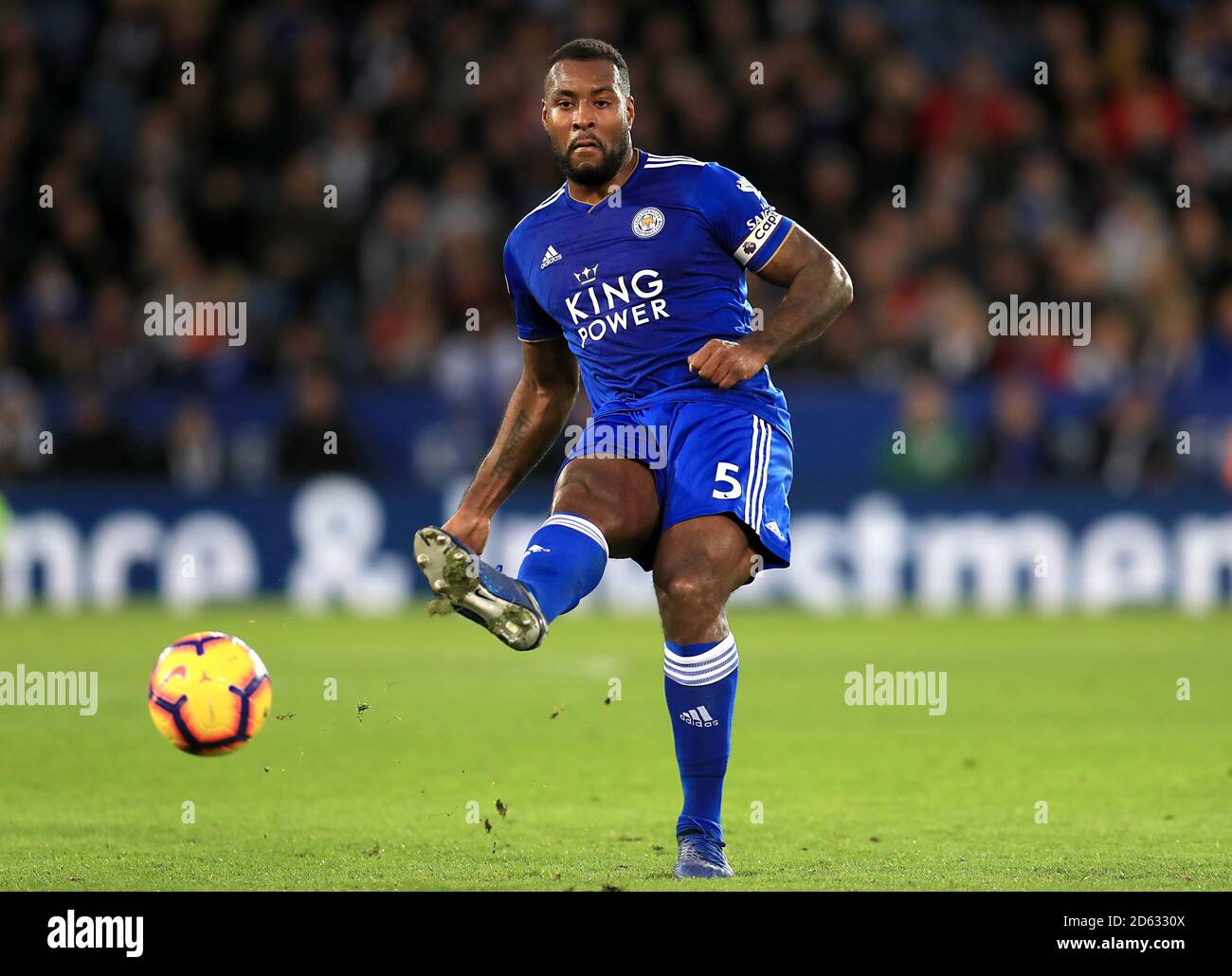 Leicester City's Wes Morgan Stock Photo - Alamy