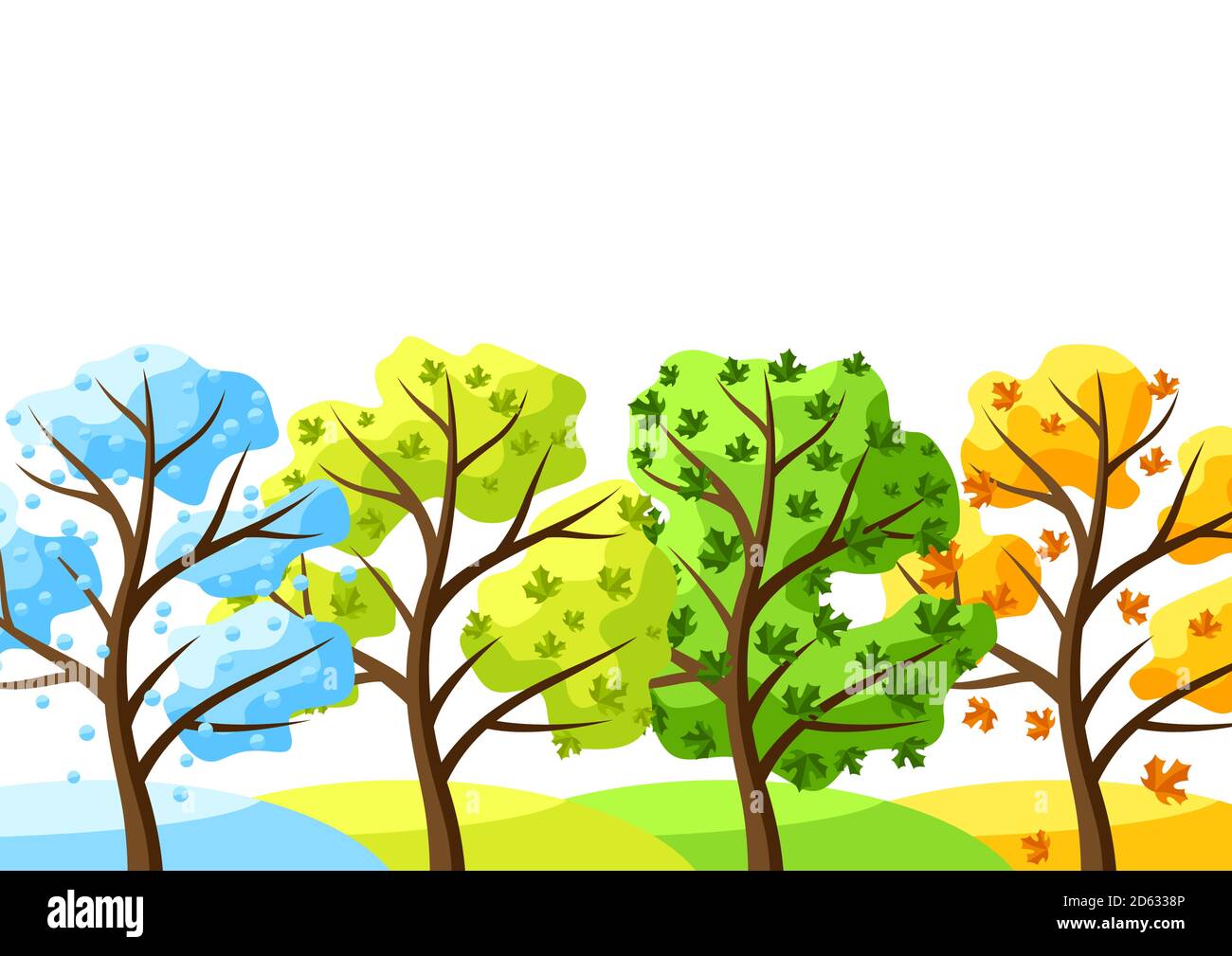 Seasons Trees Clipart