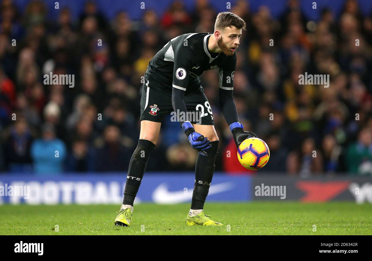 Southampton goalkeeper Angus Gunn Stock Photo - Alamy