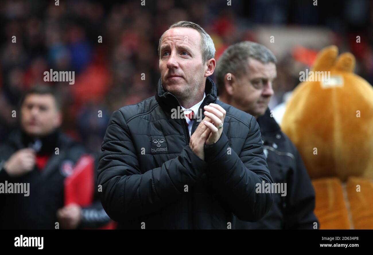Charlton Athletic manager Lee Bowyer Stock Photo - Alamy