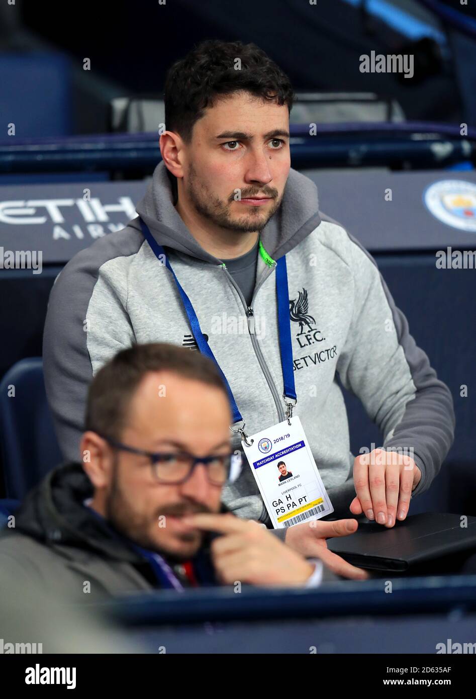 Liverpool First Team Post Match Analyst Mark Leyland Stock Photo - Alamy