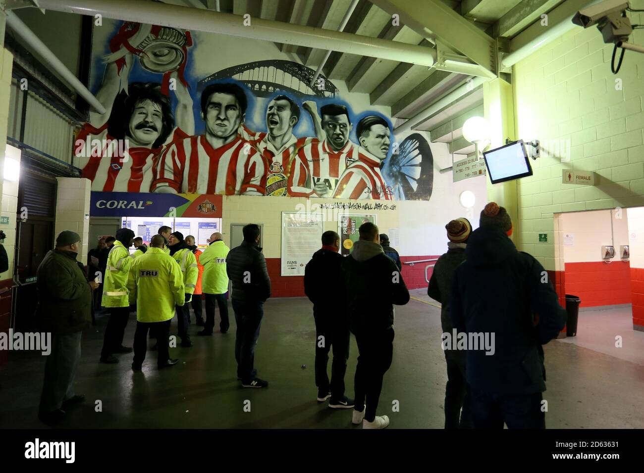 A new mural at Sunderland's Stadium of Light Stock Photo - Alamy