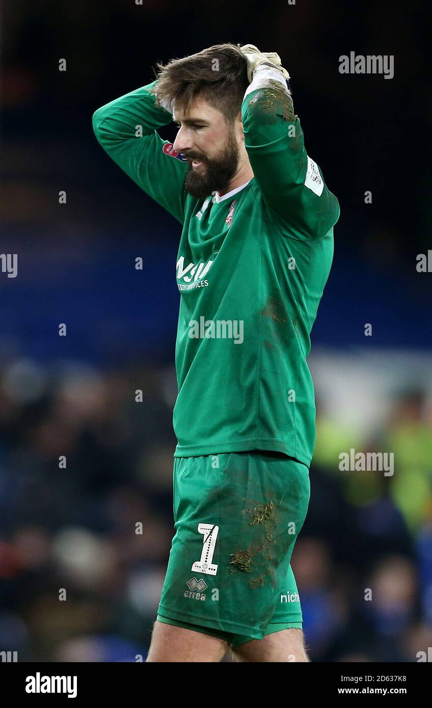 Lincoln City goalkeeper Josh Vickers Stock Photo - Alamy