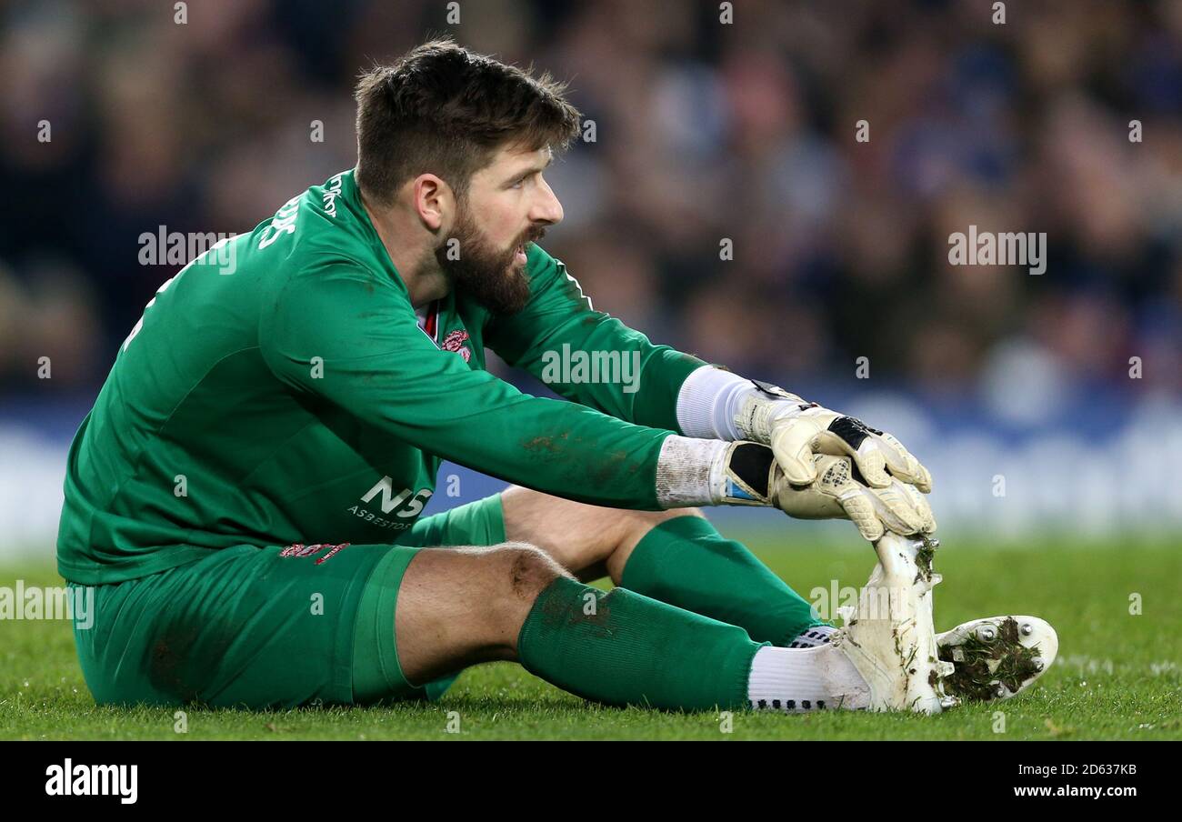 Lincoln City goalkeeper Josh Vickers Stock Photo - Alamy