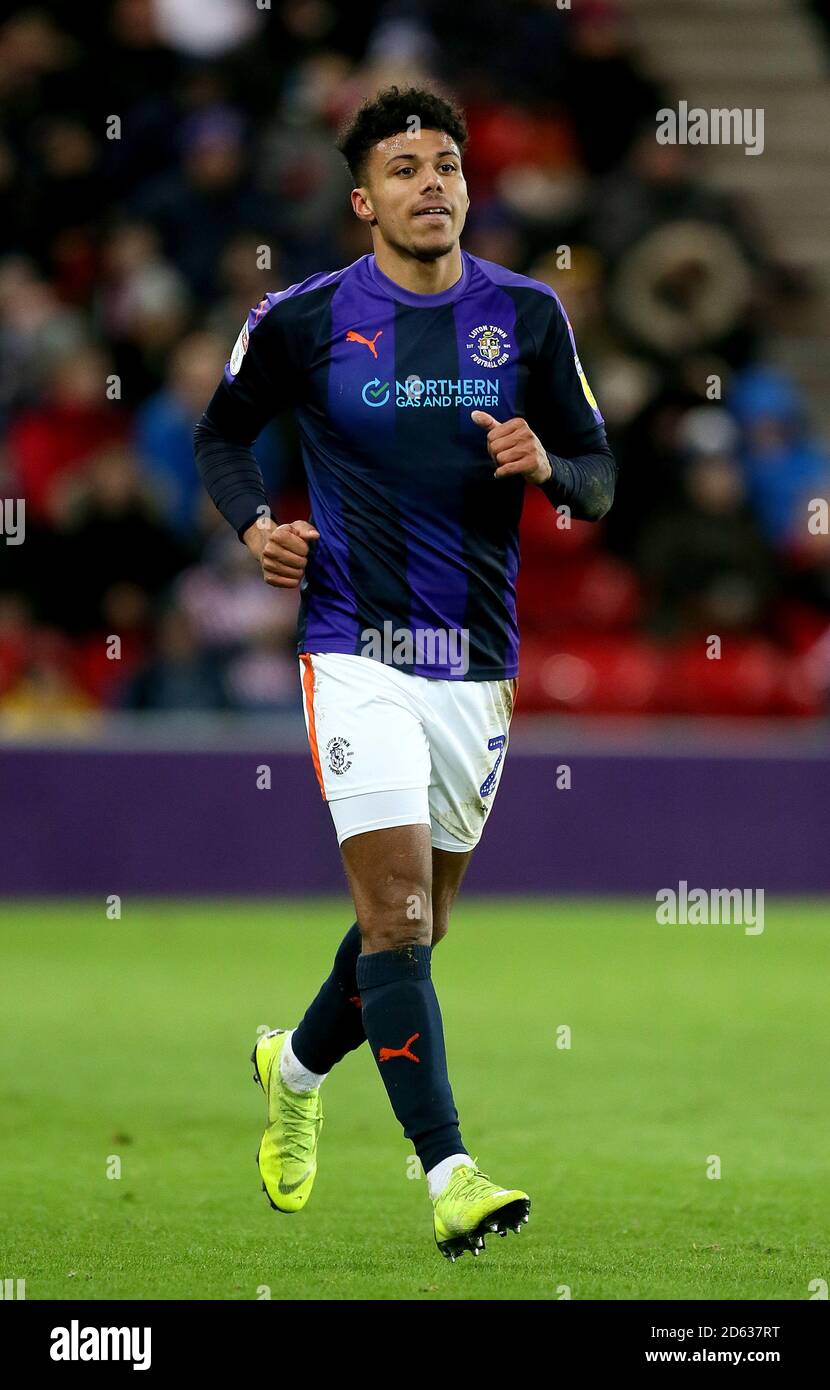 James Justin, Luton Town Stock Photo - Alamy
