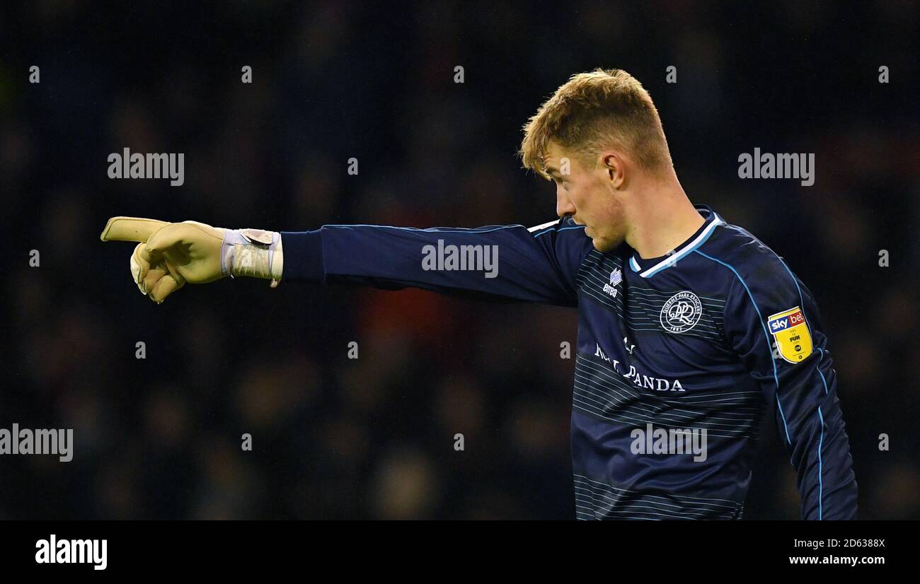 Queens Park Rangers goalkeeper Joe Lumley Stock Photo - Alamy